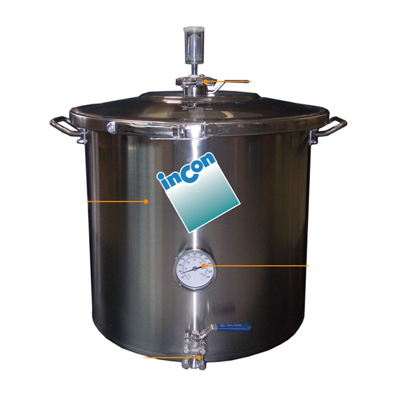 Storage tank - FERMBEER P series - INCON - beer / stainless steel ...