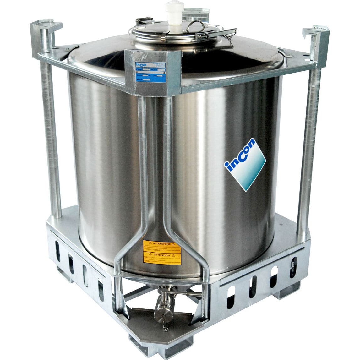 Stainless steel IBC container - PL series - INCON - food / chemical ...