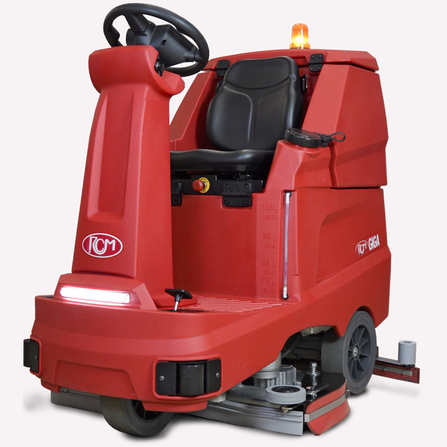 Ride-on scrubber-dryer - GIGA series - RCM S.p.A. - battery-powered