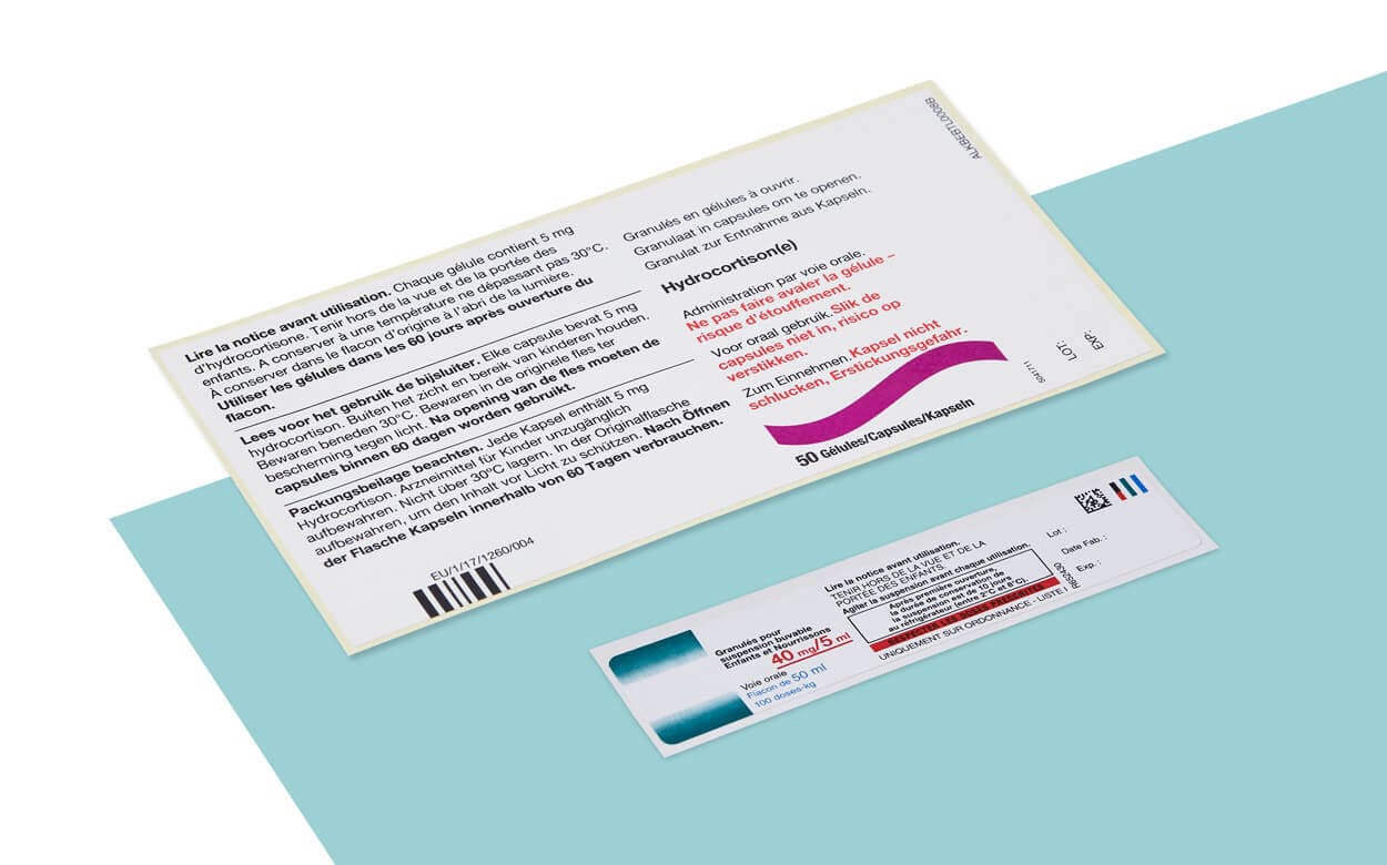 Plastic label - MM PACKAGING - for pharmaceutical products / for ...