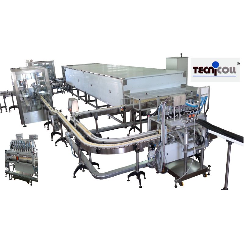 Hot filling line - Tecnicoll Srl - automatic / semi-automatic / for jars