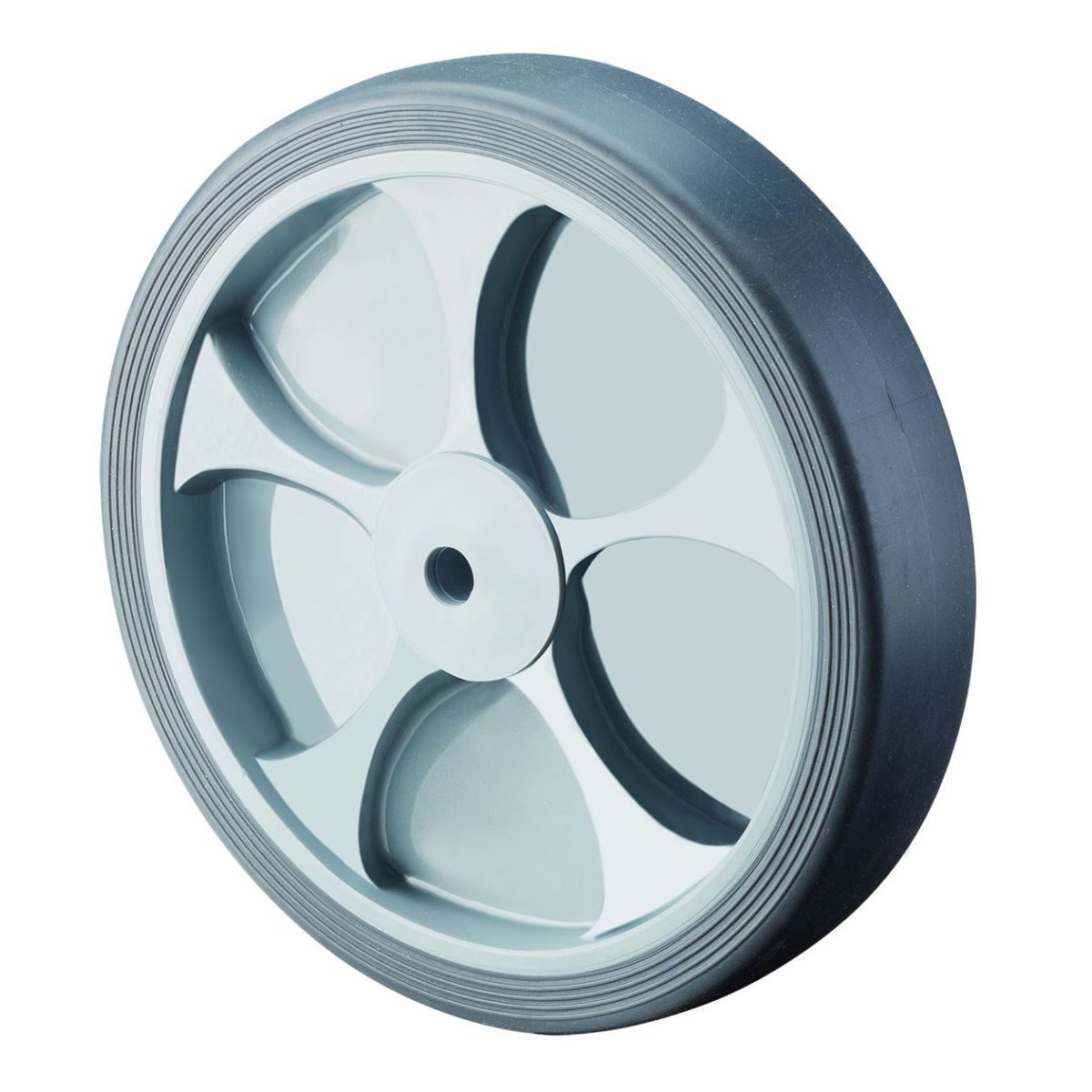 Wheel with solid tire - B44 series - BS Rollen GmbH - rubber