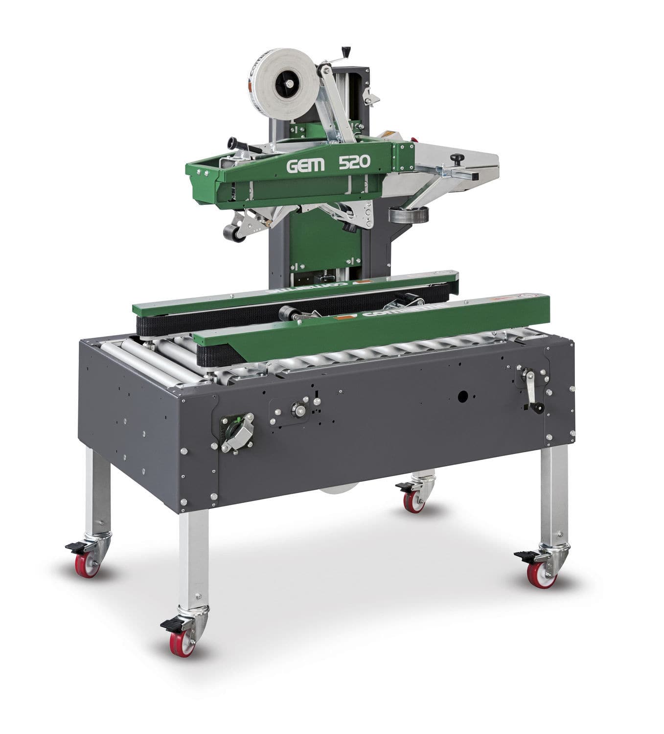 Multi-flap case sealer - GEM 520 - COMARME - adhesive tape / semi-automatic