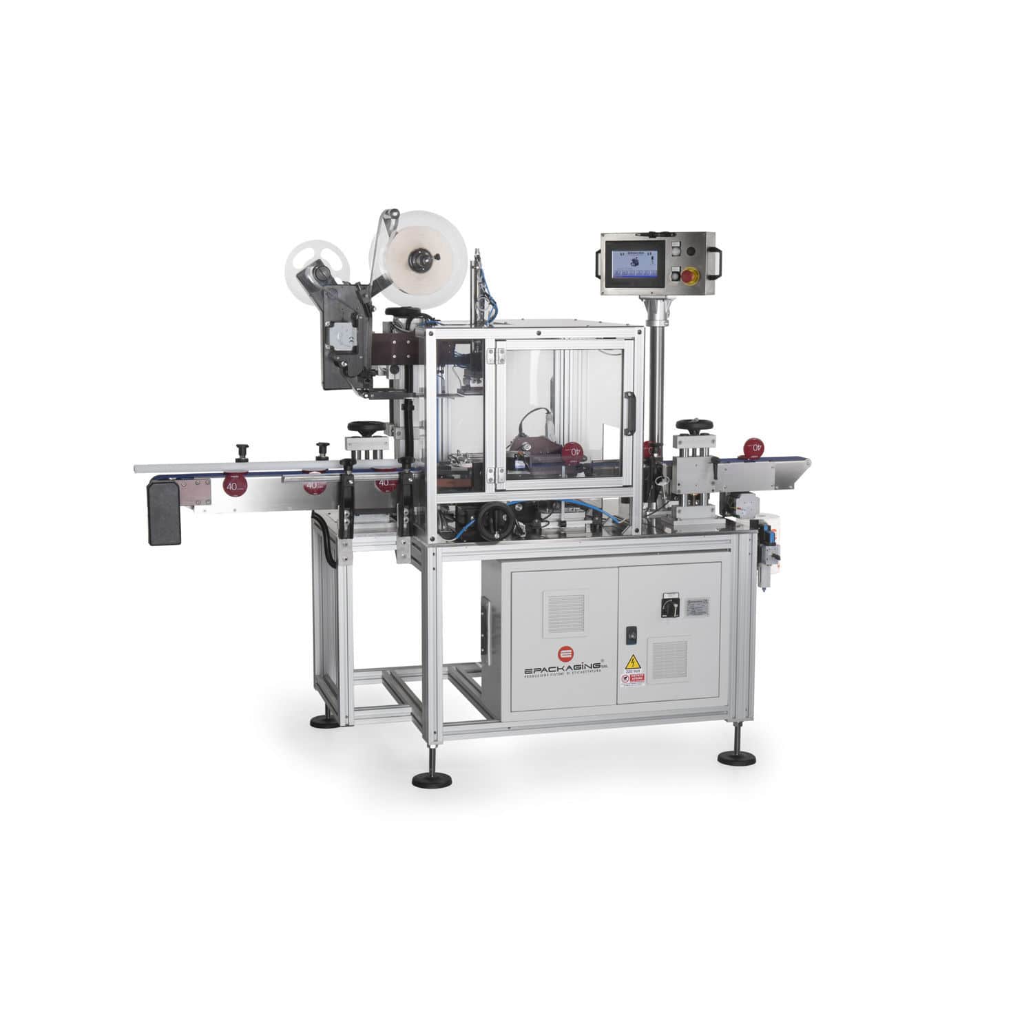 PLC-controlled labelling machine - Saturno eyeshadows - E-Packaging Srl ...