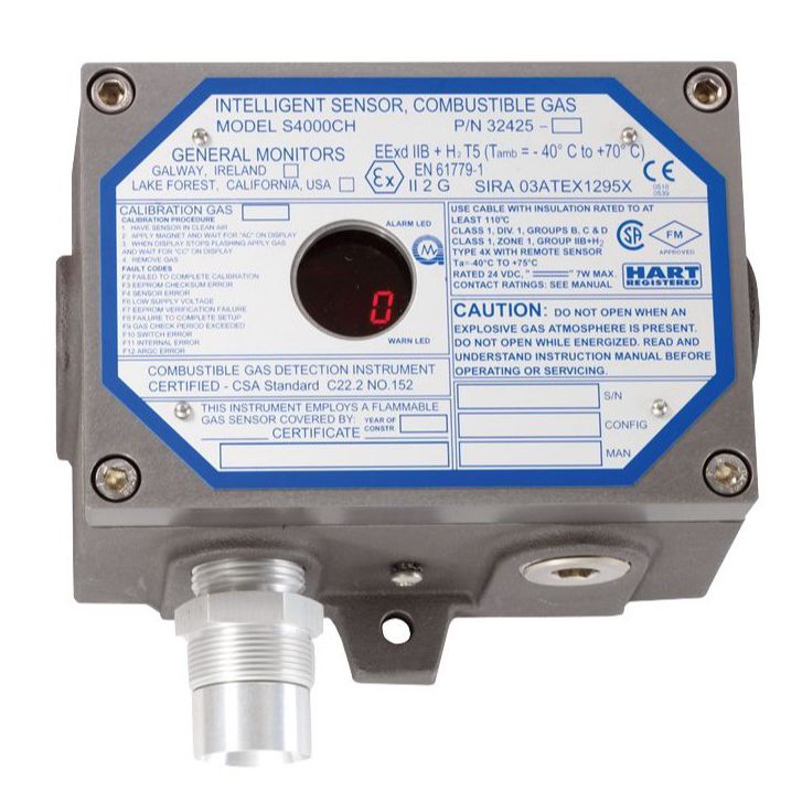 Gas detector - S4000CH - MSA - catalytic / calibration / Modbus