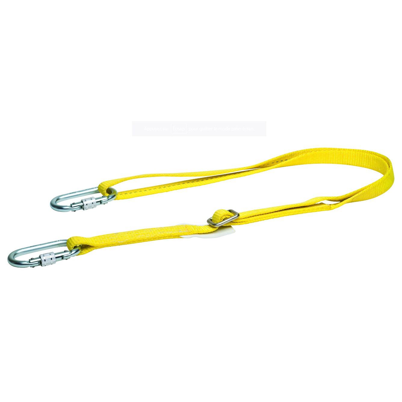 Webbing fall arrest lanyard - MSA - adjustable