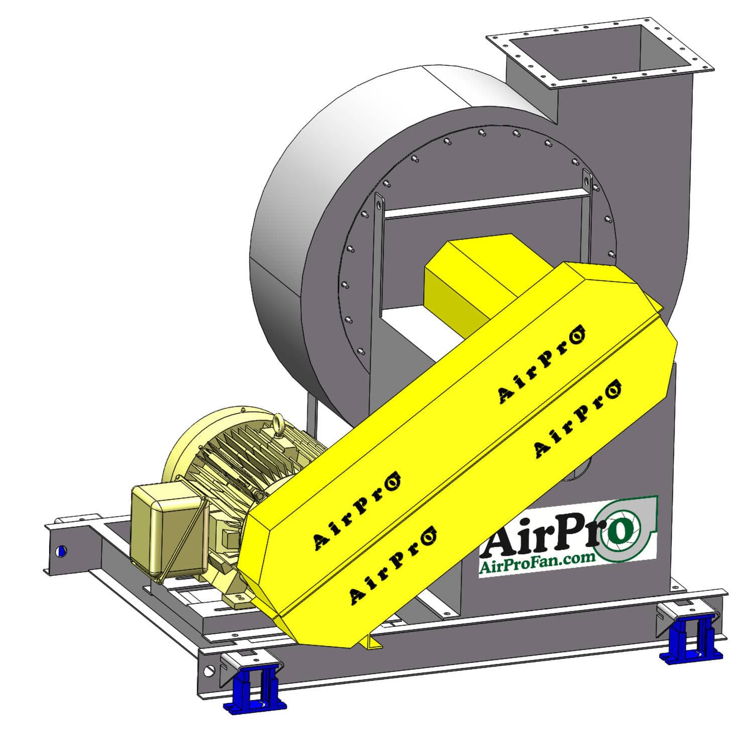 Centrifugal fan / exhaust / with backward-inclined straight blades ...