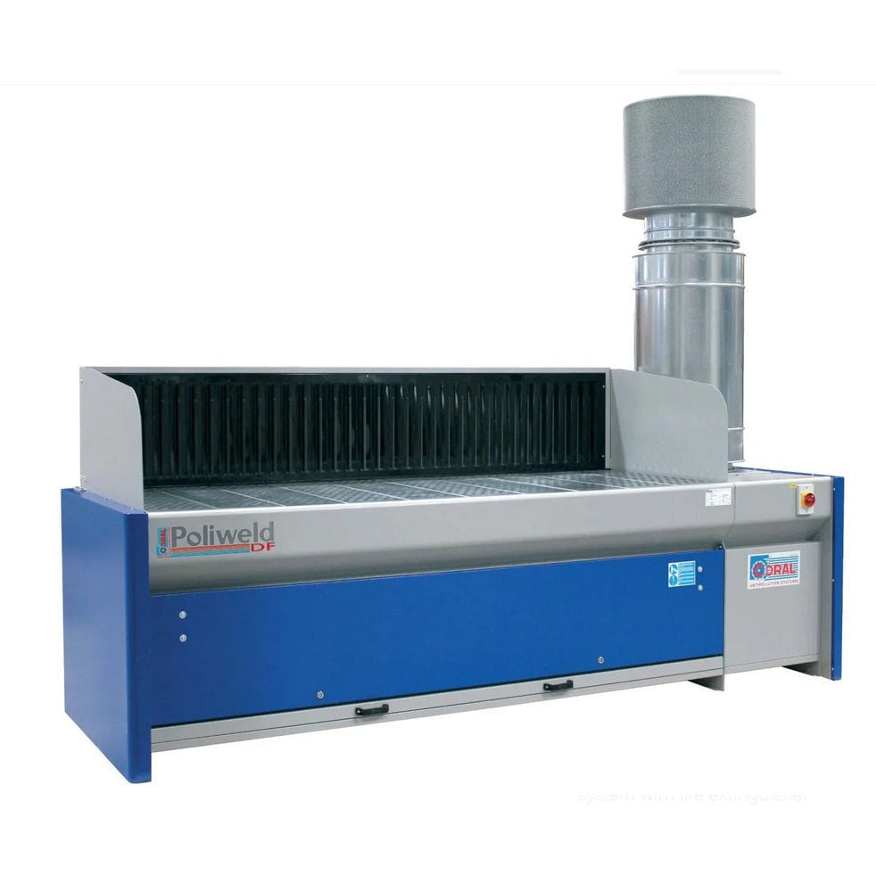Welding downdraft table - Poliweld DF series - CORAL - cartridge filter