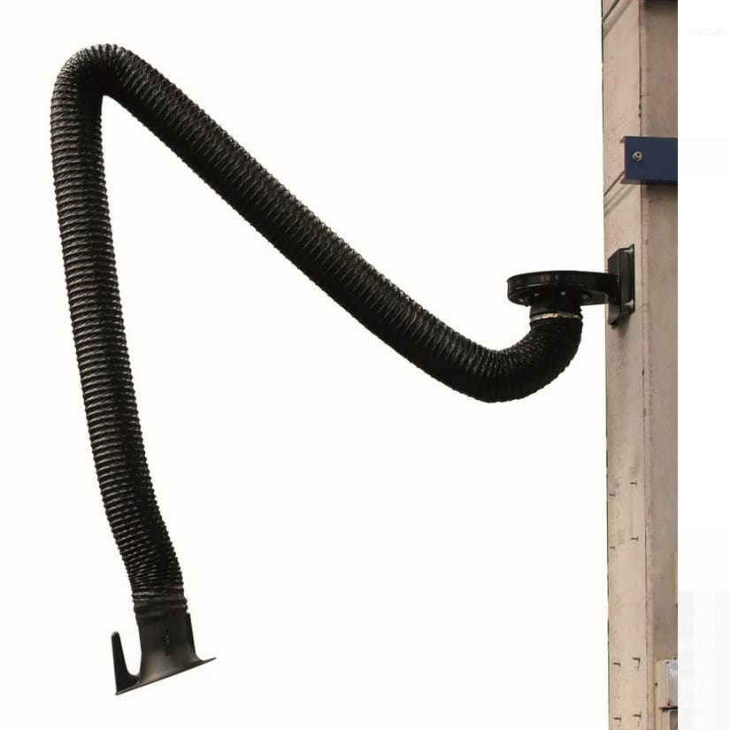 Fixed extraction arm - Dynaflex series - CORAL - flexible / smoke / suction