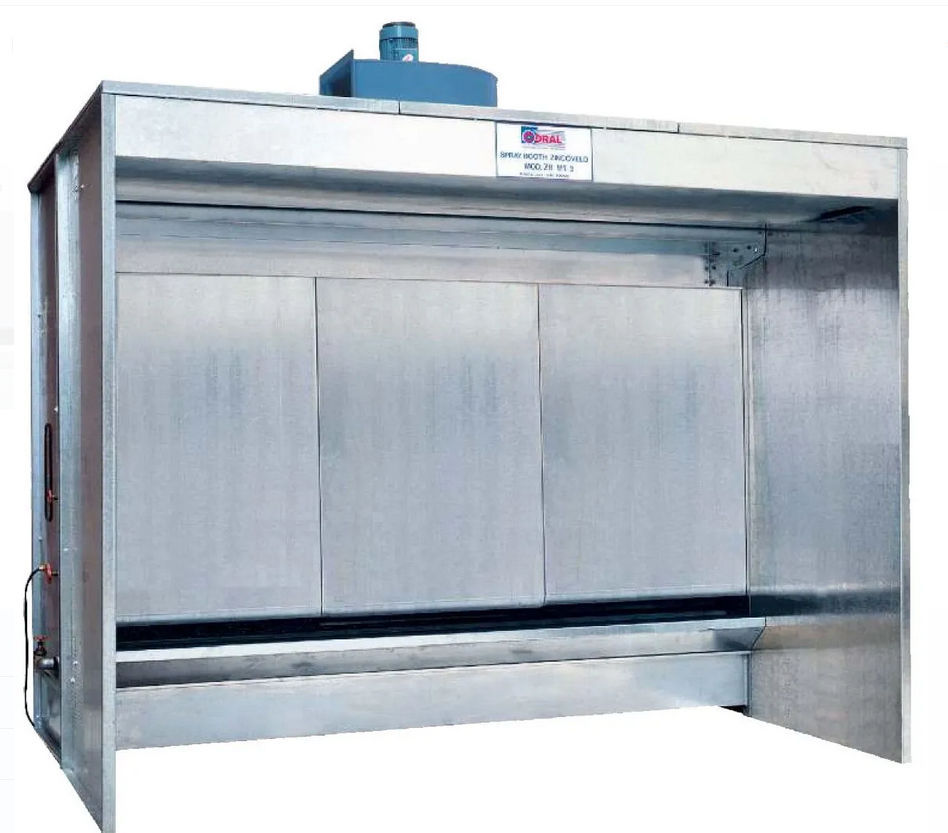 Open paint booth - Zincvelo ZB series - CORAL - for parts / water / ATEX