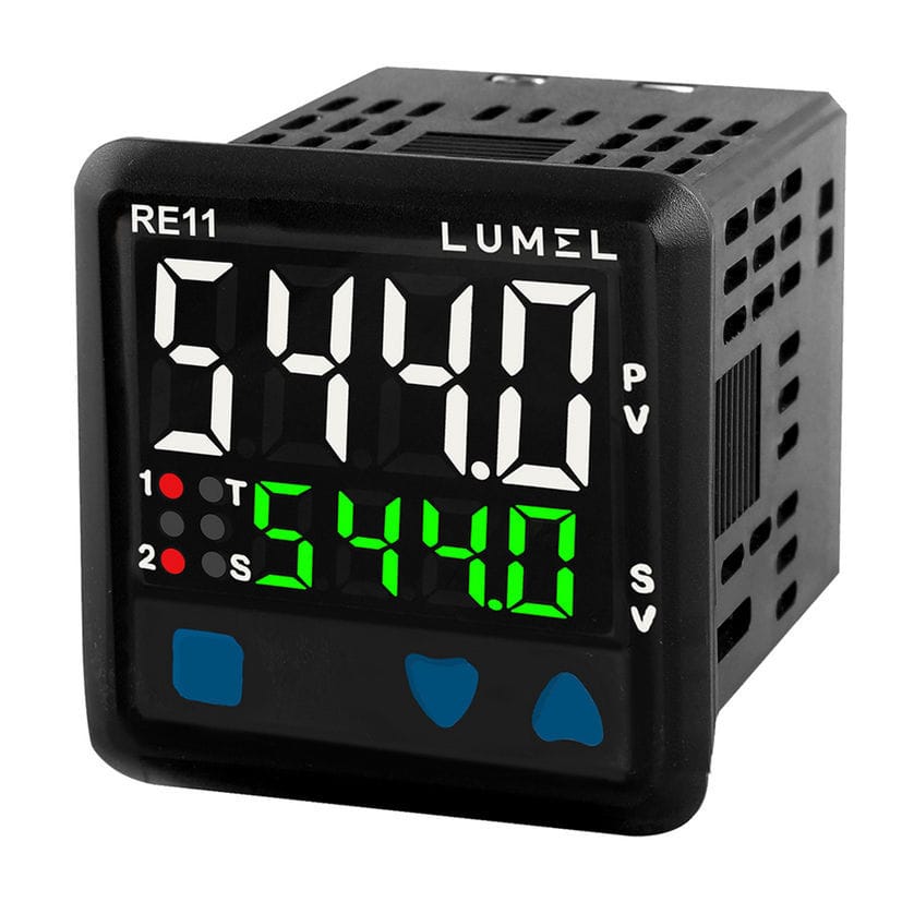 LED temperature controller - RE11 - LUMEL - dual-display / PID / IP50