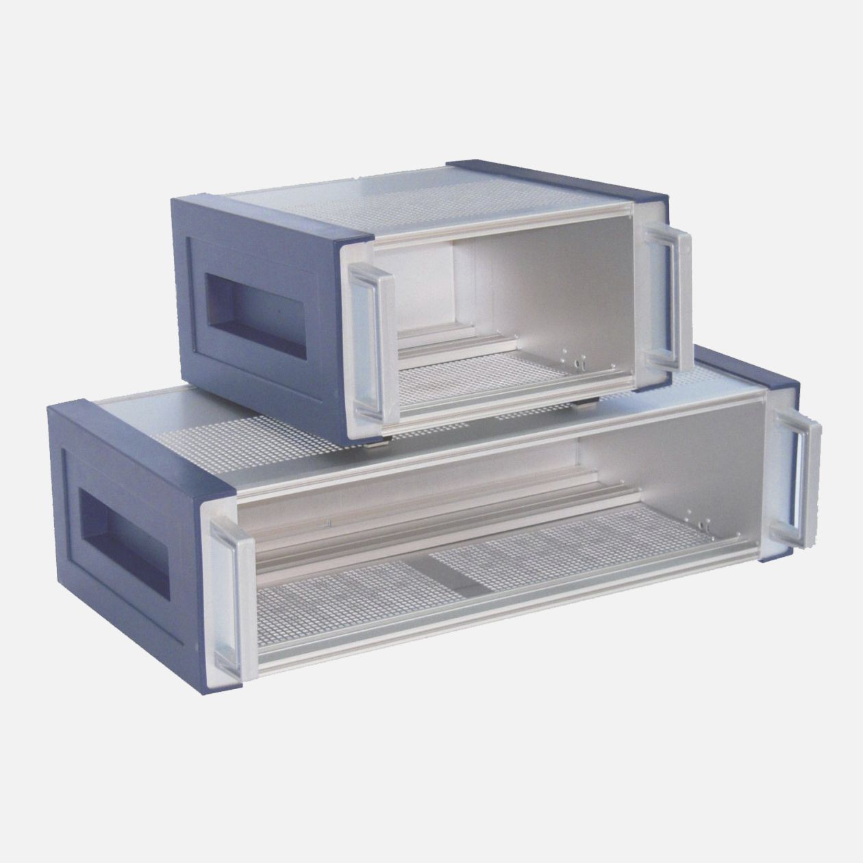 Desktop housing - Gie-Tec GmbH - 3U / rectangular / aluminum profile
