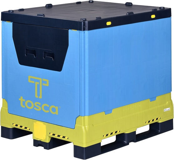 PP pallet box - Superior Hybrid - Tosca - steel / storage / handling