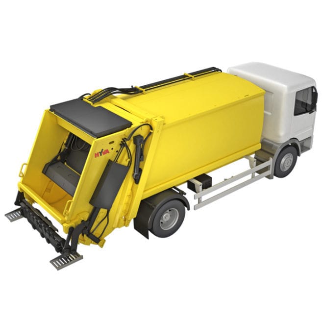 Rear-loader waste collection vehicle - RC 0606 - HYVA FRANCE SAS