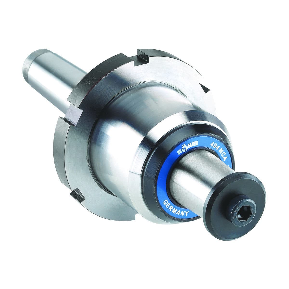 Rotating centering taper - MZK - RÖHM GmbH - for pipes / with forcing nut