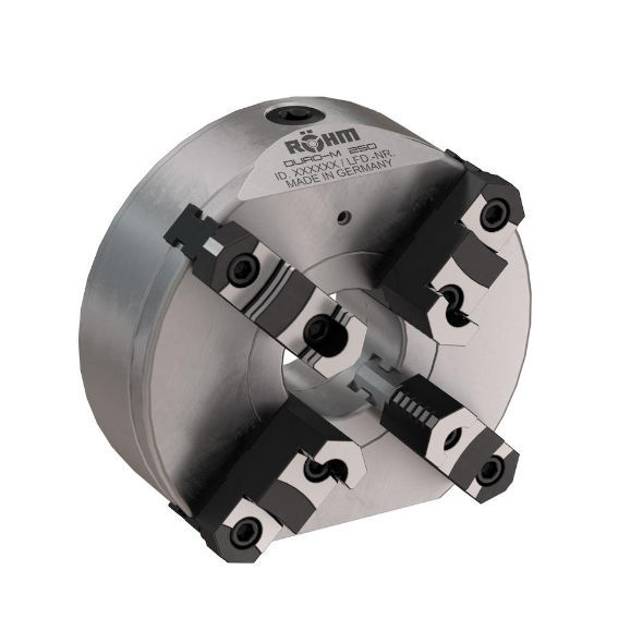 4-jaw turning chuck - DURO-M - RÖHM GmbH - stationary / through-hole ...