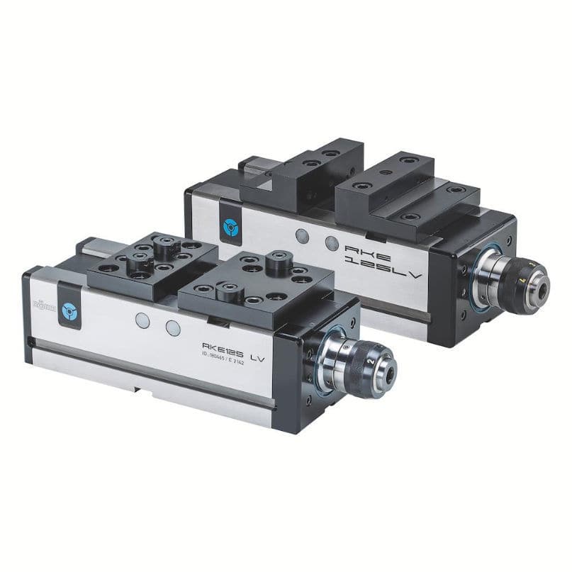 Machine tool vise - RKE-LV - RÖHM GmbH - horizontal / precision / steel