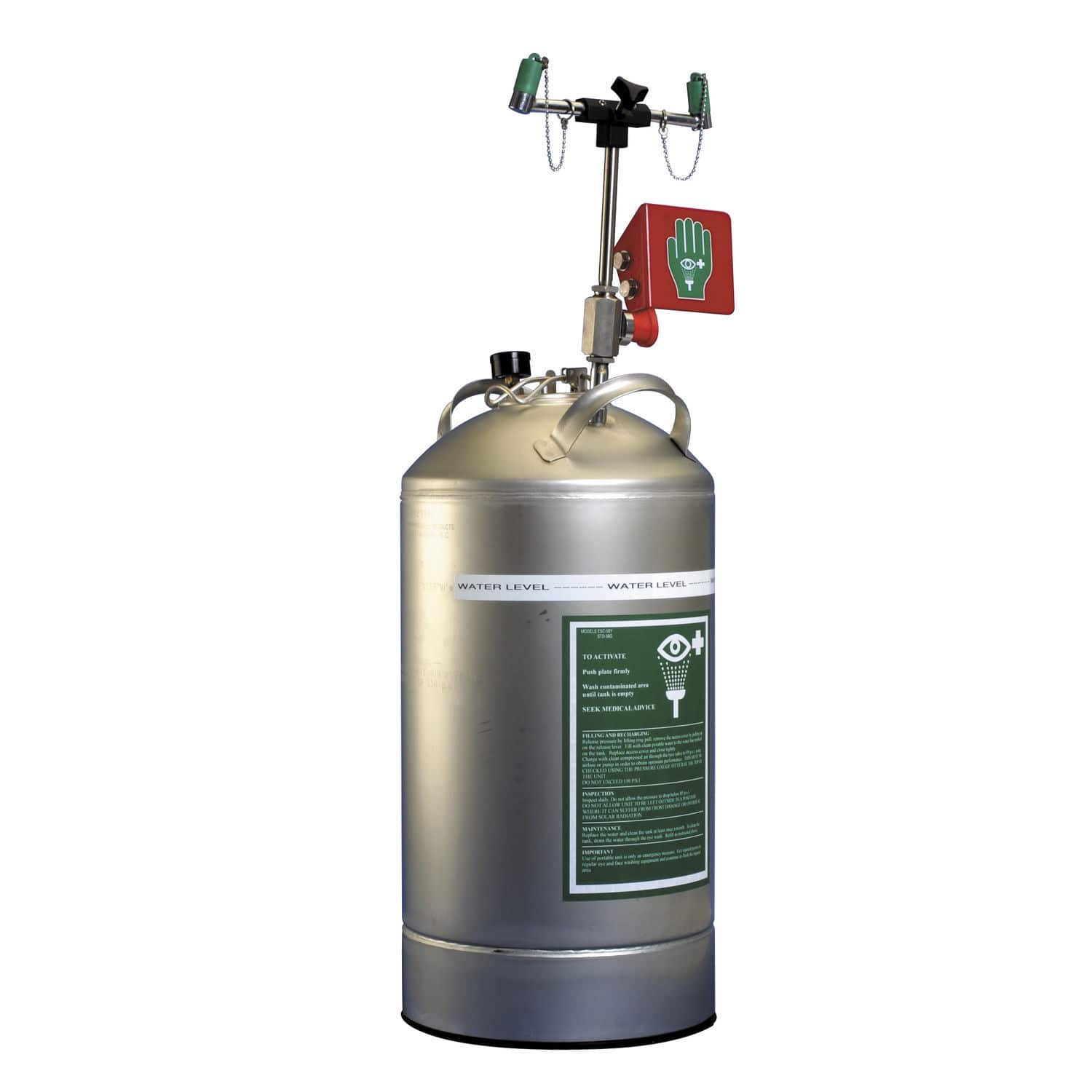 Portable eyewash station - STD-58G - Hughes Safety Showers - stand ...