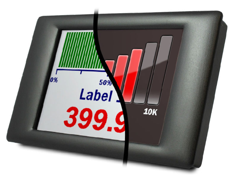 LCD screen - 3.5" | SGD 35-M - Lascar Electronics - 3.5" / 240 x 160 ...