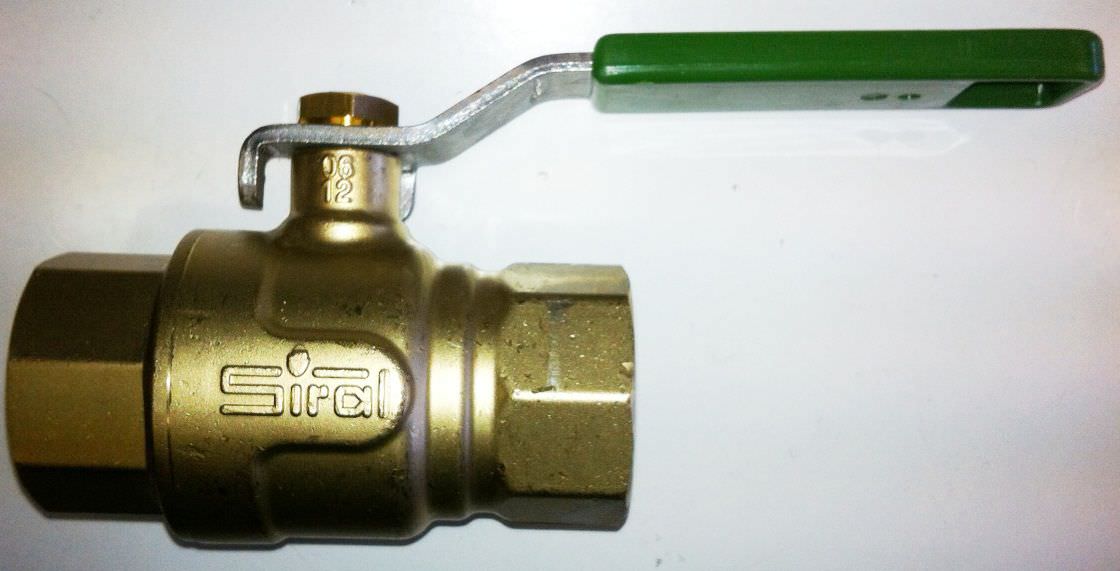 Ball valve - SIRAL - lever / for control / for potable water