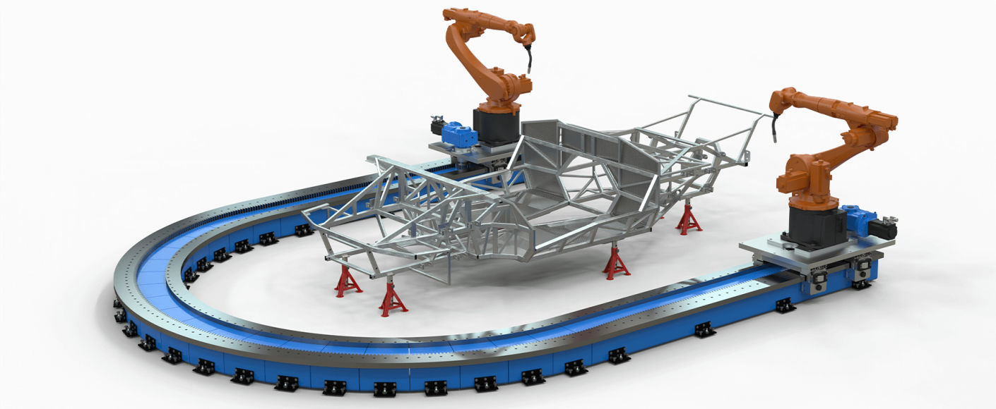 Roller guidance system - MHD - HepcoMotion - flange / track