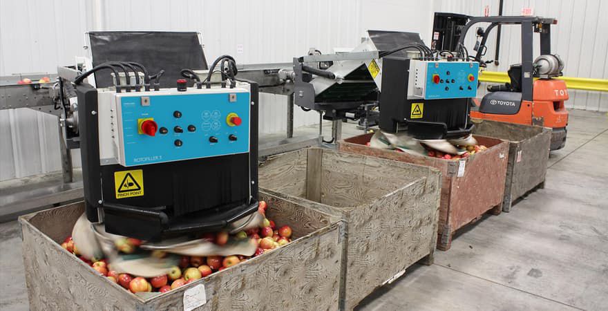 Fully-automatic filling machine - Rotofiller - Tomra - box / for food ...