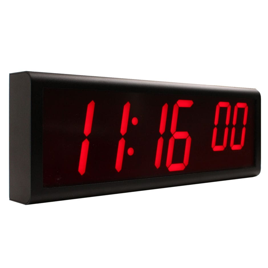 Wall-mounted clock - ARC/HMS/ONT6BK - Galleon Systems - digital