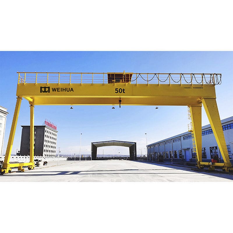 Double-girder gantry crane - Henan Weihua Heavy Machinery Co., Ltd - rail-mounted / for civil ...