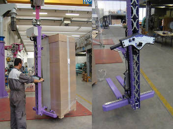Pneumatic manipulator - FAMATEC - fork / for sacks / for materials handling