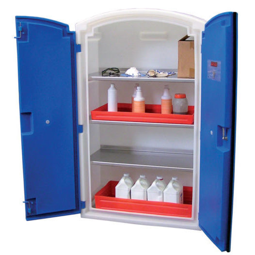 Storage cupboard - AGM1002F - EMP - floor-mounted / shelf / double-door