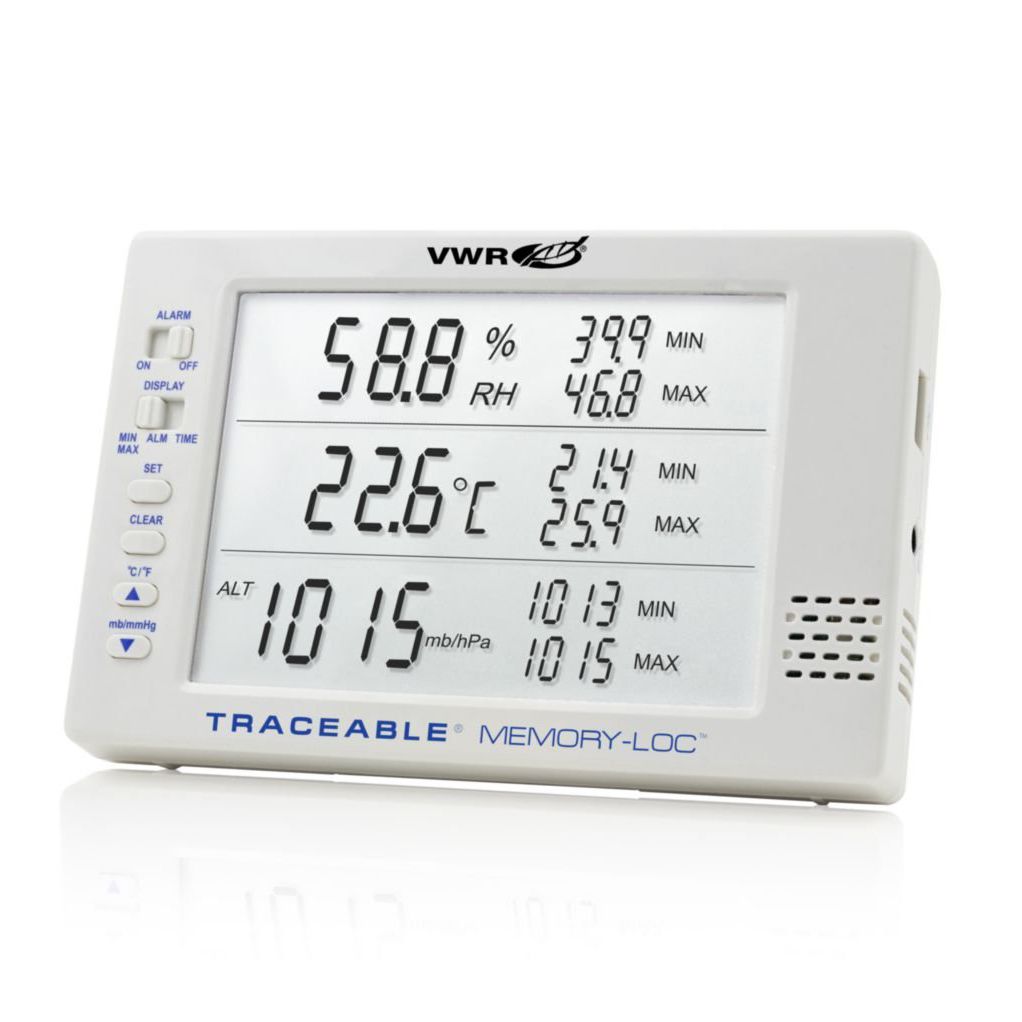 Temperature and humidity data-logger - VWR - barometric pressure / USB ...
