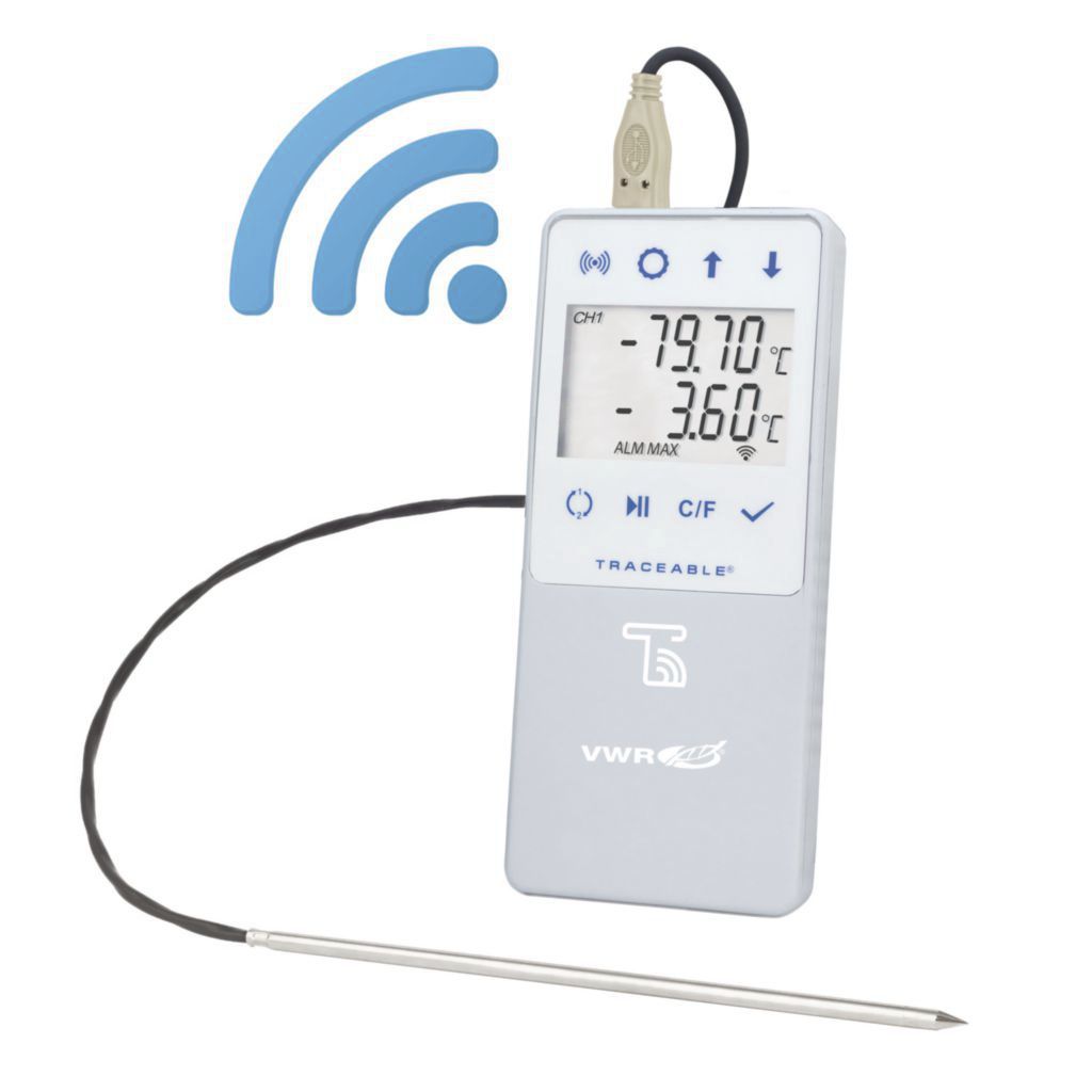 Temperature data-logger - VWR - WiFi / with LCD display / for monitoring