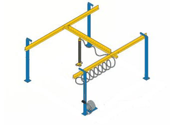Free-standing overhead travelling crane - KV-H - Kilner Vacuumation