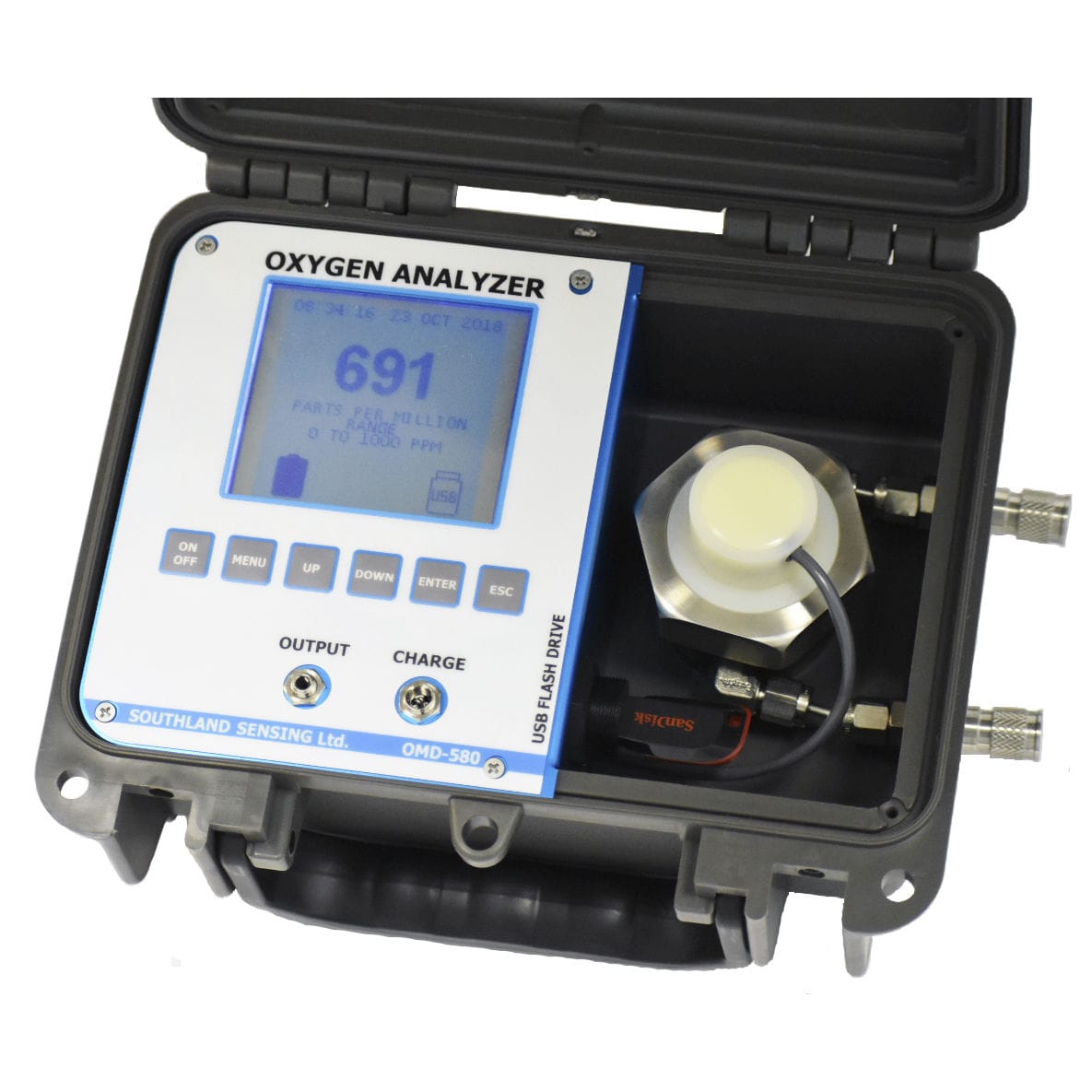 Oxygen analyzer - OMD-580 - Southland Sensing Ltd. - trace / portable ...