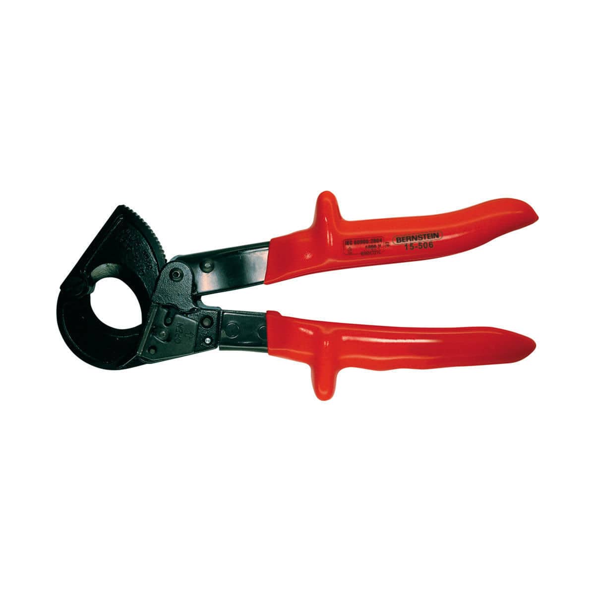 Manual cable cutter - 15-506-VDE - bernstein - ratchet / insulated / safety