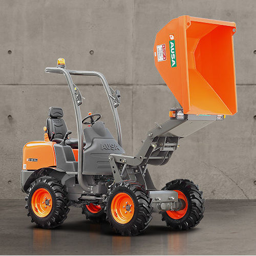 Rubber-tired dumper - D150AHA - AUSA - diesel / front-loading ...