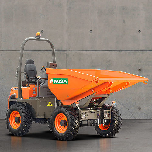 Rubber-tired dumper - D450AHG - AUSA - diesel / swivel-skip ...