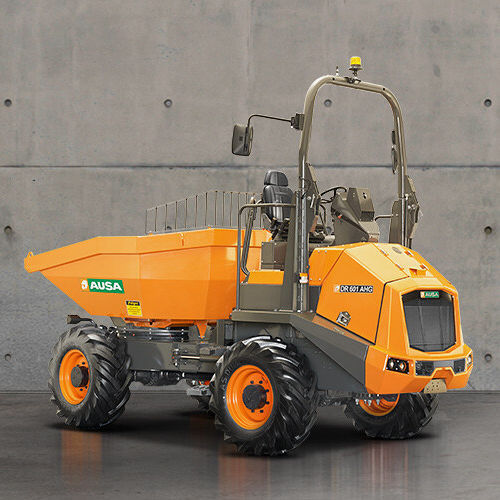 Rubber-tired dumper - DR601AHG - AUSA - diesel / swivel-skip ...