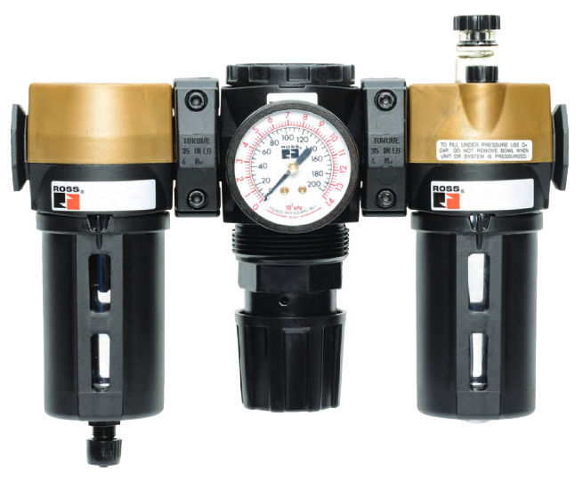 Compressed air filter-regulator-lubricator - MD3 - ROSS Controls
