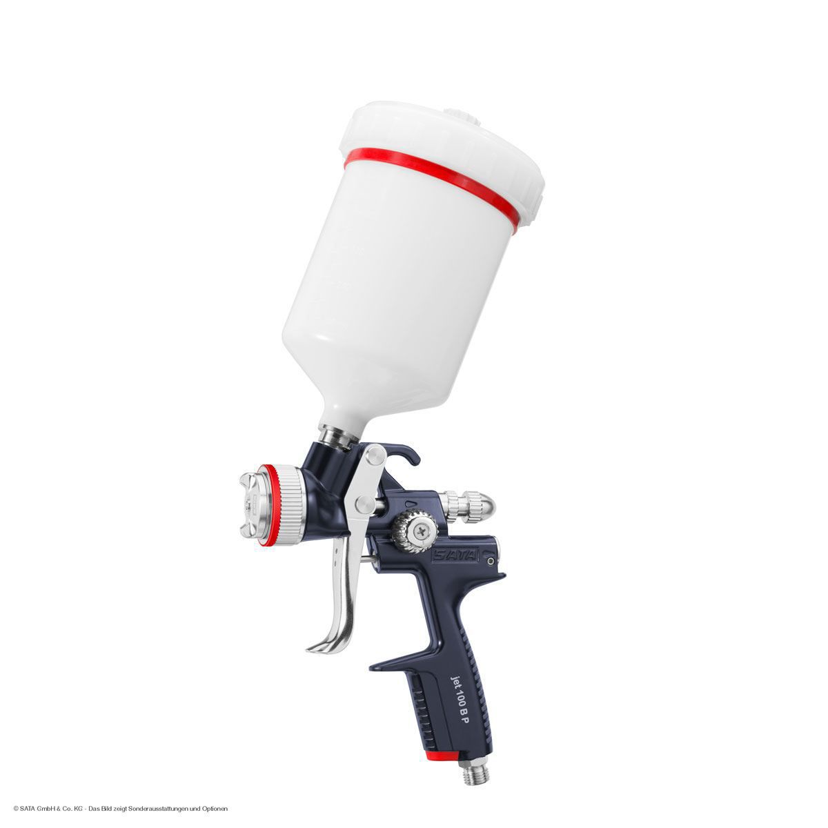Spraying gun - 100 B P - SATA GmbH & Co. KG - paint / manual / gravity feed
