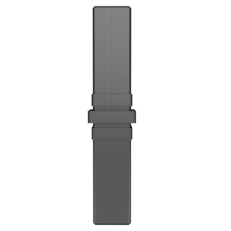 Square tube connector - CTQ series - B.M.P - polyethylene / center bracket