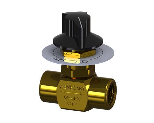 Ball valve - 4000 series - Generant - for oxygen / in-line / brass