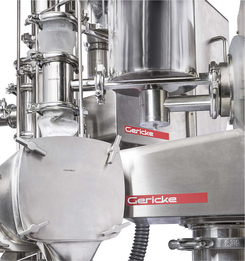 Continuous blender - GCM - Gericke - dynamic / for solids / vertical