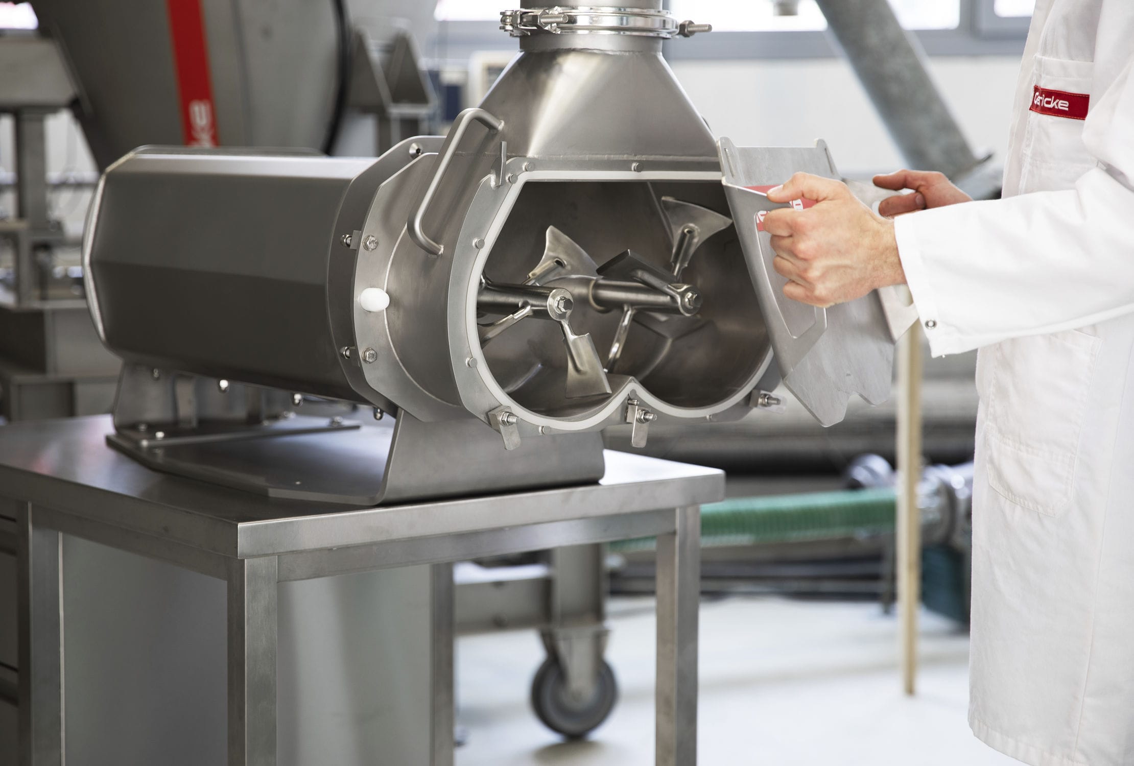 Twin-shaft mixer - GMS - Gericke - rotor / batch / granules