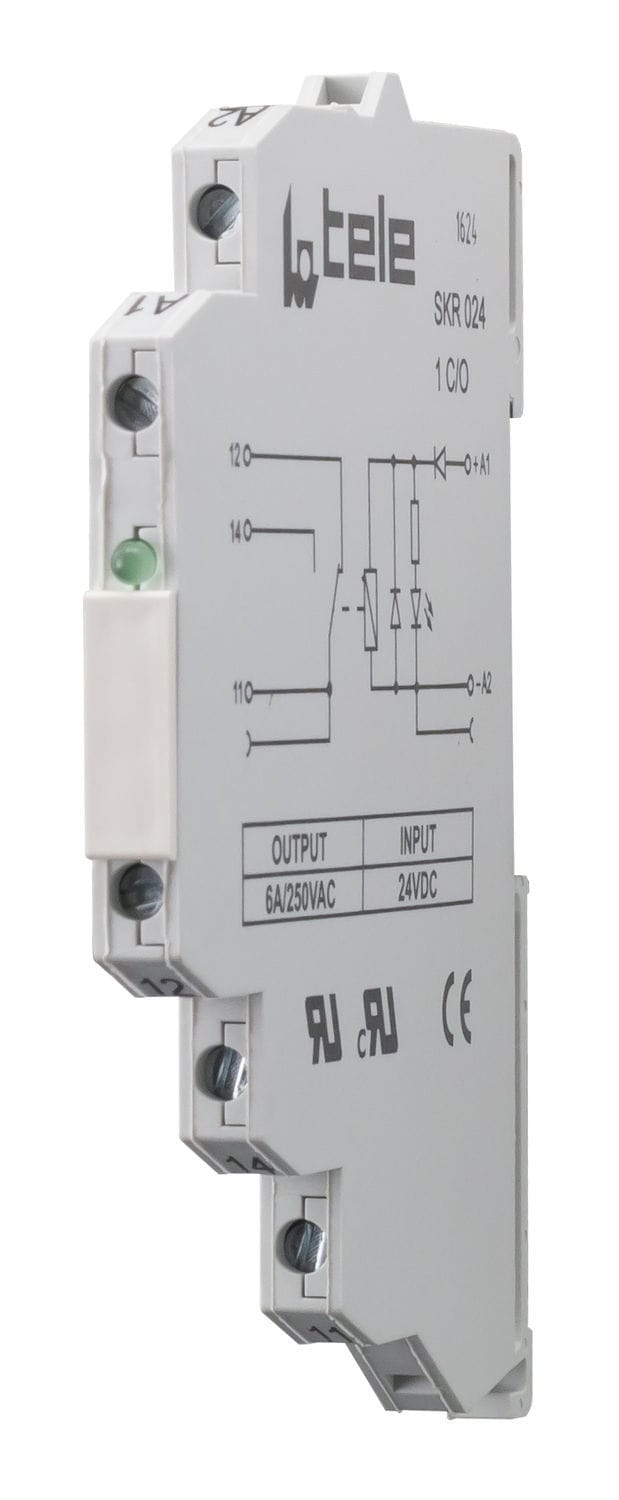 24VDC electromechanical relay - SKR PLC Relay - TELE Haase ...