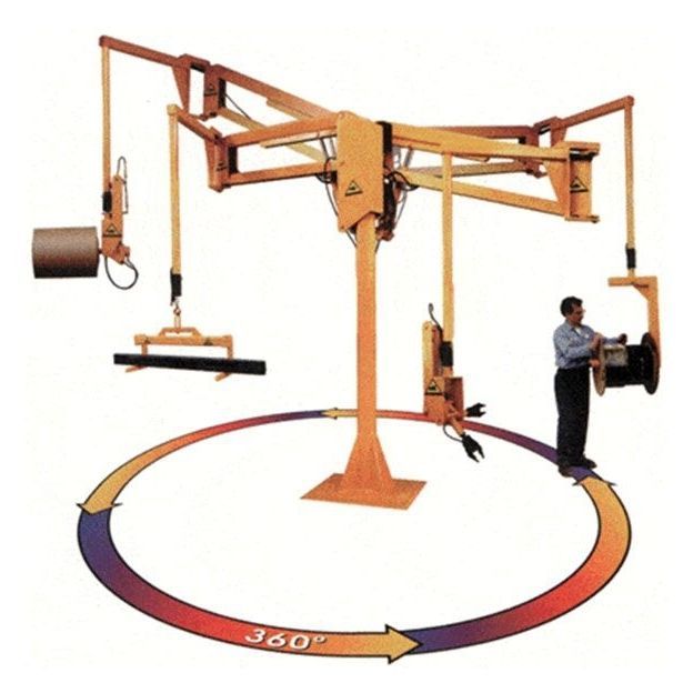 Pillar jib crane - Air Technical Industries - 360° / lifting