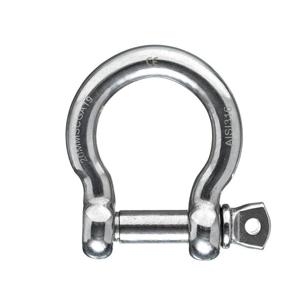 Omega lifting shackle - A52 series - CARCANO - screw / stainless steel