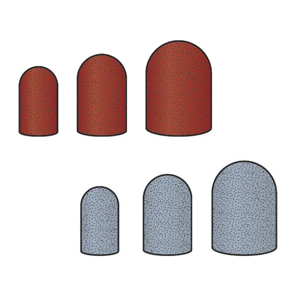 Finishing cap - 460 000 3 series - Bipol - round-end / ceramic / corundum