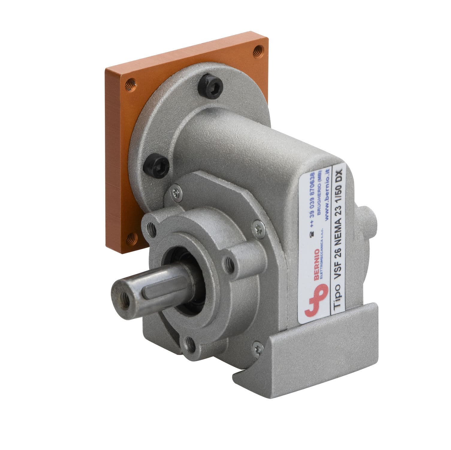 NEMA 23 gearbox - VSF 26 - BERNIO ELETTROMECCANICA s.n.c. - worm ...