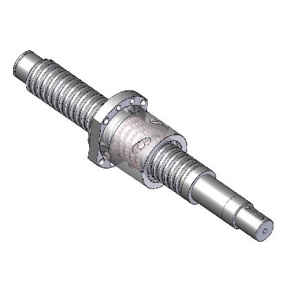 Round-thread lead screw - SERVOMECH - with nut
